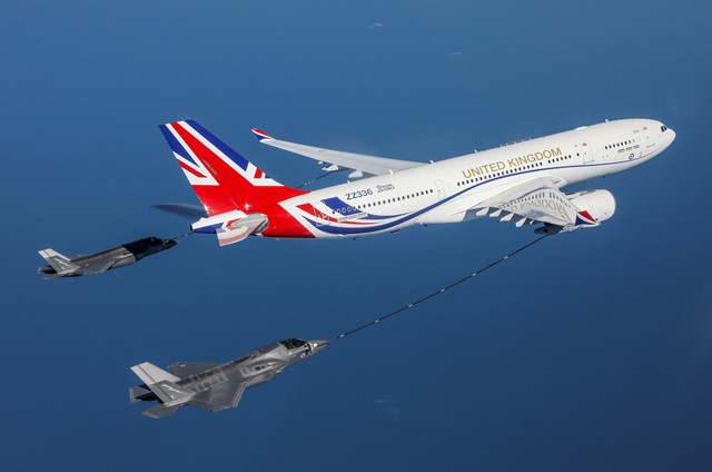 RAF conducts SAF blend flight and air-to-air refuelling