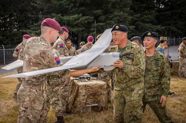 British Army drones flown for first time in Japan